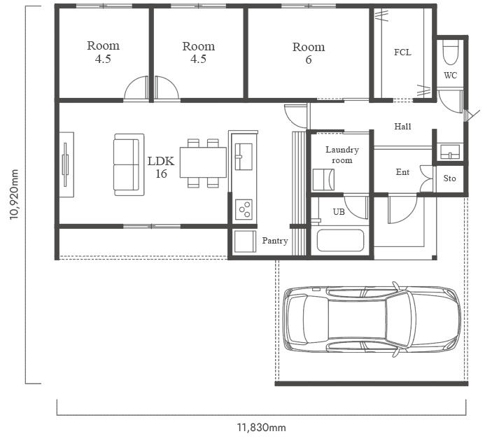平屋 HIRAYA - R.STYLE一級建築士事務所（アールドットスタイル）